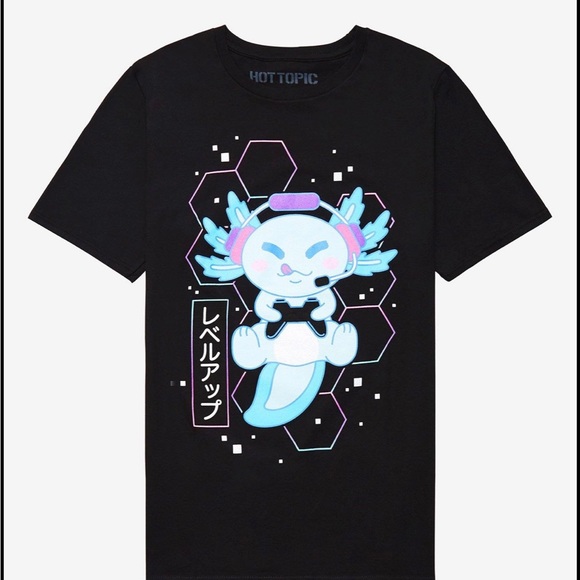 Hot Topic | Tops | Axolotl Level Up Hot Topic Tshirt Xl | Poshmark
